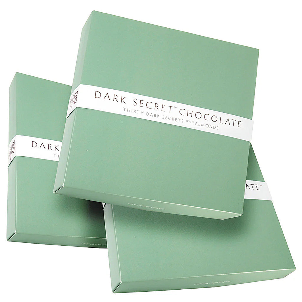 Three 30 Day Boxes / DARK SECRET chocolate with Almonds – The ...