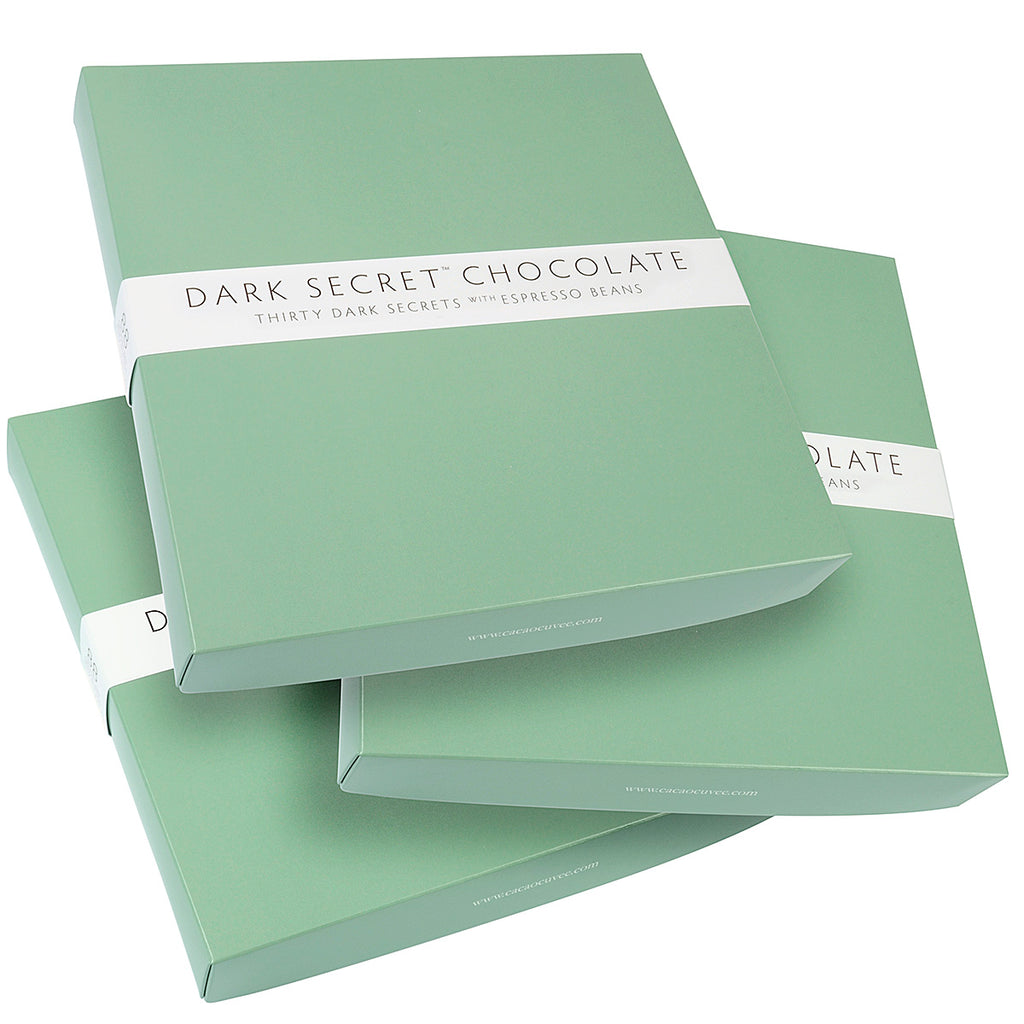 Three 30 Day Boxes / DARK SECRET chocolate with Espresso Beans – The ...